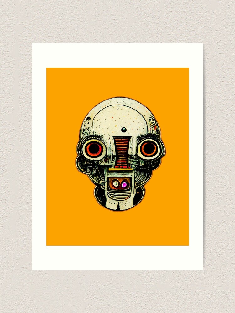 "Evil Robot scary, cute, Occult Retro Surrealism" Art Print for Sale by ...