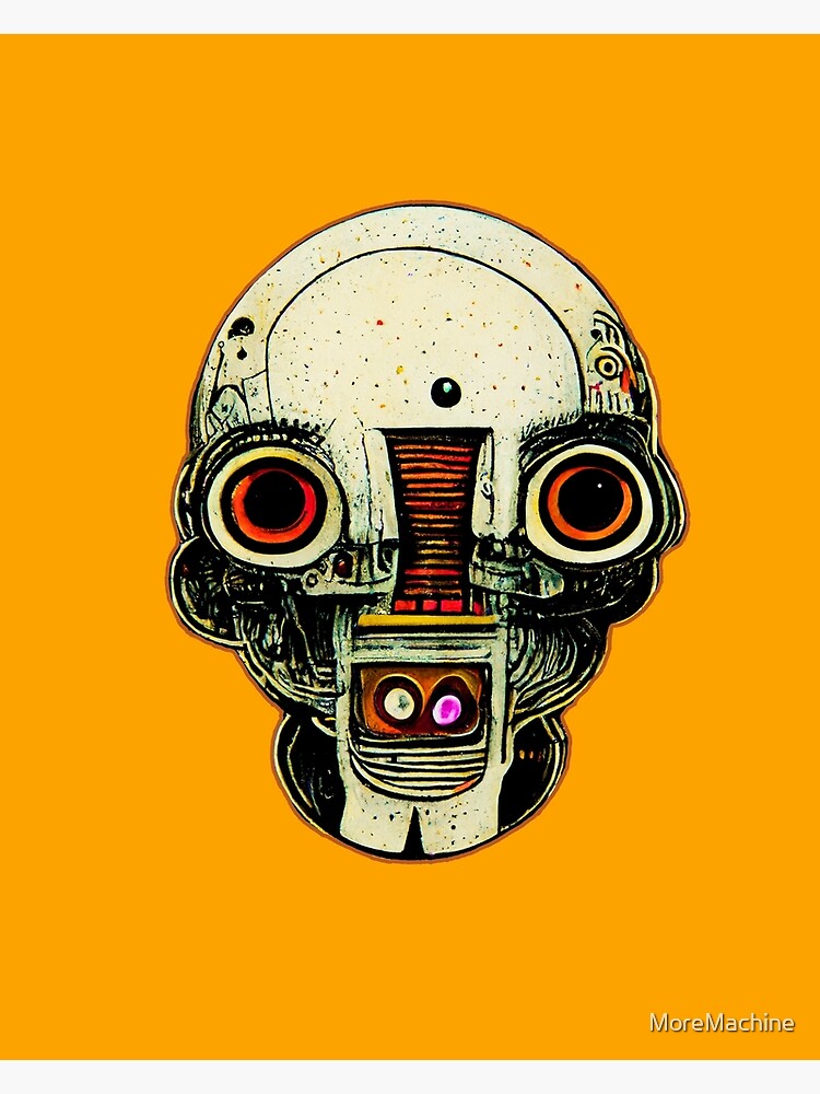 "Evil Robot scary, cute, Occult Retro Surrealism" Art Print for Sale by ...