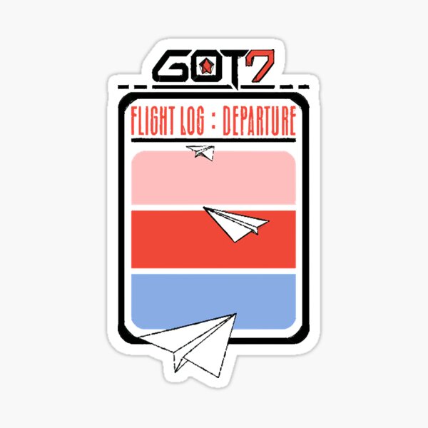 "GOT7 - Flight Log (b) Black " Sticker for Sale by JeanetteU98857 ...