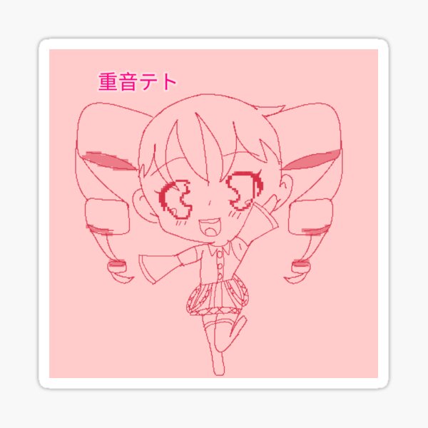 "Happy Teto" Sticker for Sale by BerryAzureclaw | Redbubble