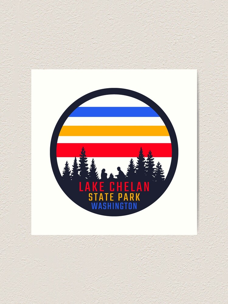 "Lake Chelan State Park Logo" Art Print for Sale by VanyaKar | Redbubble