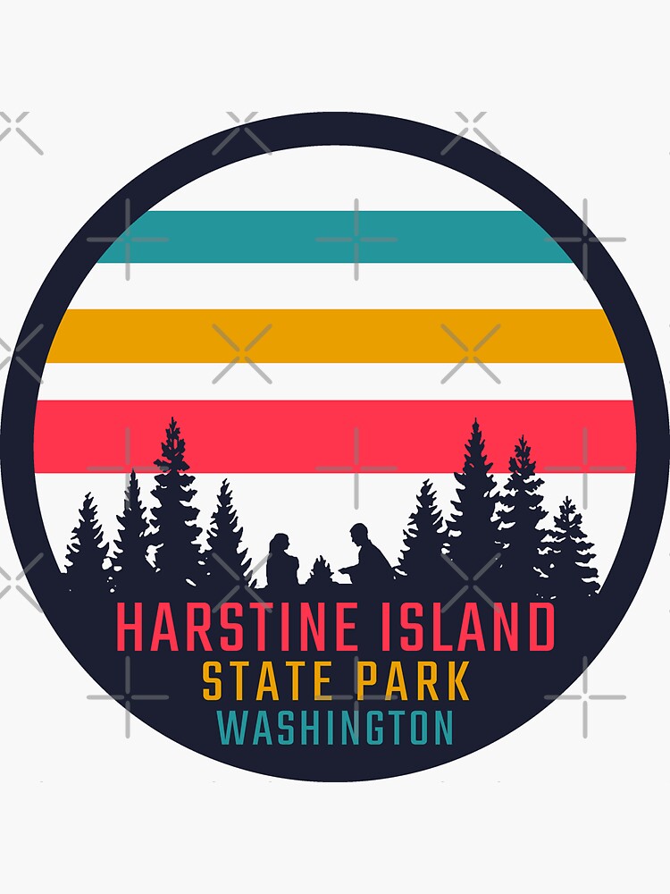 "Harstine Island State Park Logo" Sticker for Sale by VanyaKar | Redbubble