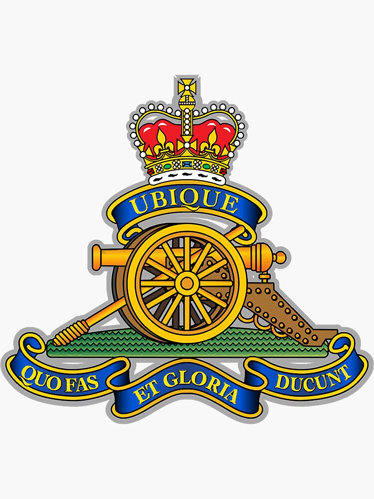 "ROYAL REGIMENT OF CANADIAN ARTILLERY" Sticker for Sale by LeecAnally ...