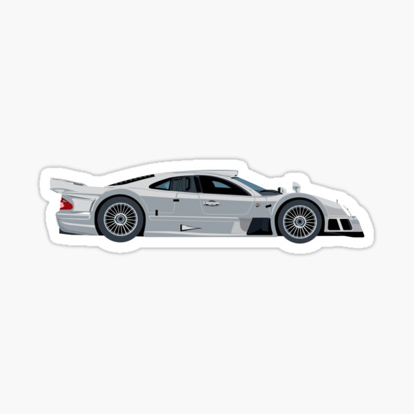 "Mercedes-Benz CLK GTR" Sticker for Sale by NotJDP | Redbubble
