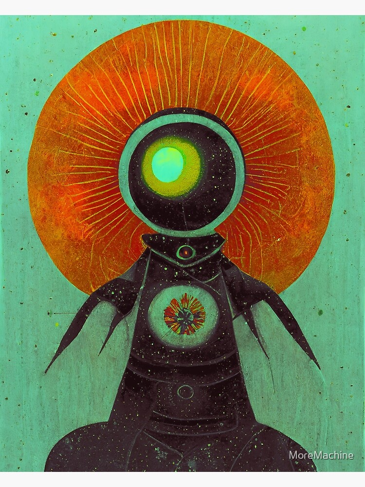 "Evil Robot scary, cute, Occult Retro Surrealism" Art Print for Sale by ...