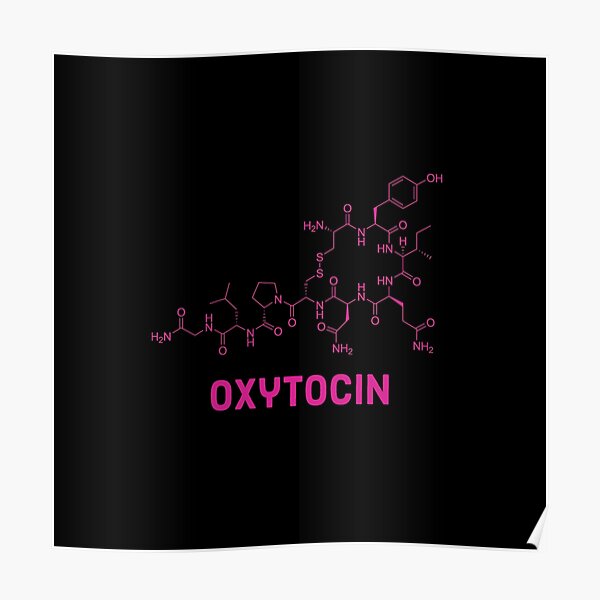 "Oxytocin Chemical Structure Design " Poster for Sale by SleepMeekx | Redbubble