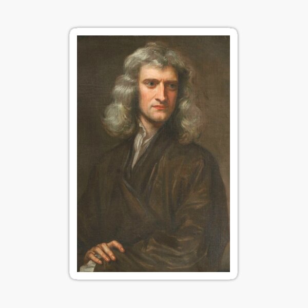 "Vintage - Isaac Newton " Sticker for Sale by alonacorry | Redbubble