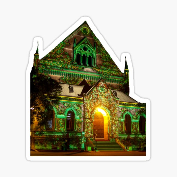 "Elder Hall illuminated" Sticker for Sale by indiafrankk | Redbubble