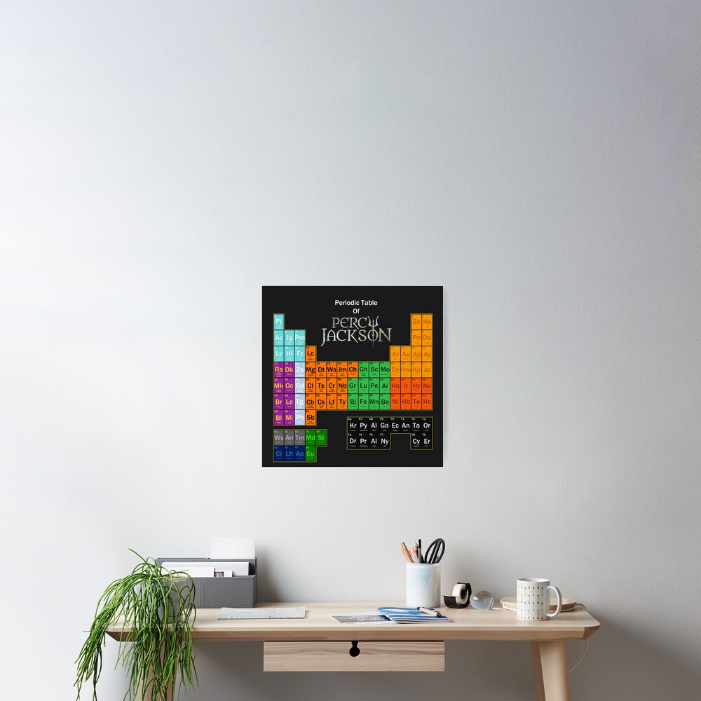 "Periodic Table of Percy Jackson" Poster for Sale by Emma1706 | Redbubble