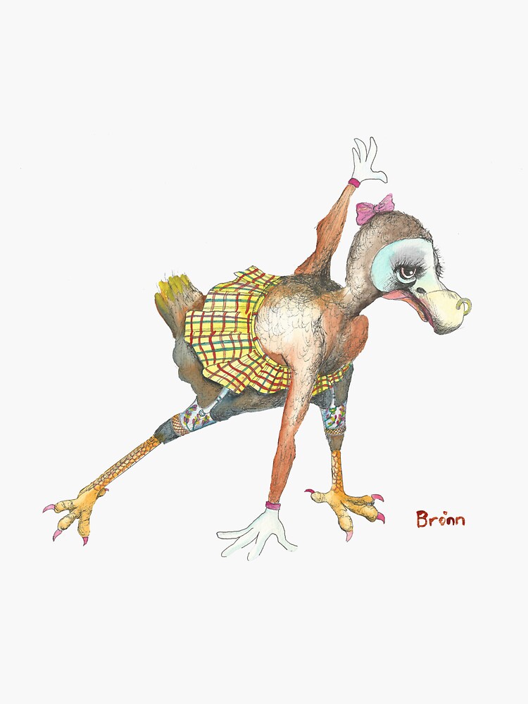 "Dodo girl practice her hip-hop dancing" Sticker for Sale by ...