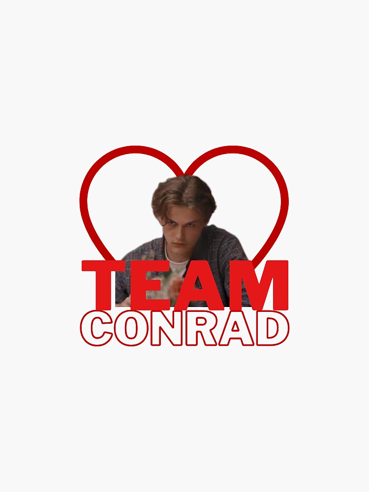 "team conrad fisher" Sticker for Sale by GioStyles94 | Redbubble
