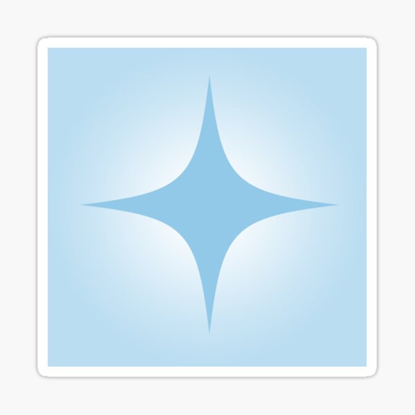 "Blue Star Burst" Sticker for Sale by AtHomeWithGrace | Redbubble