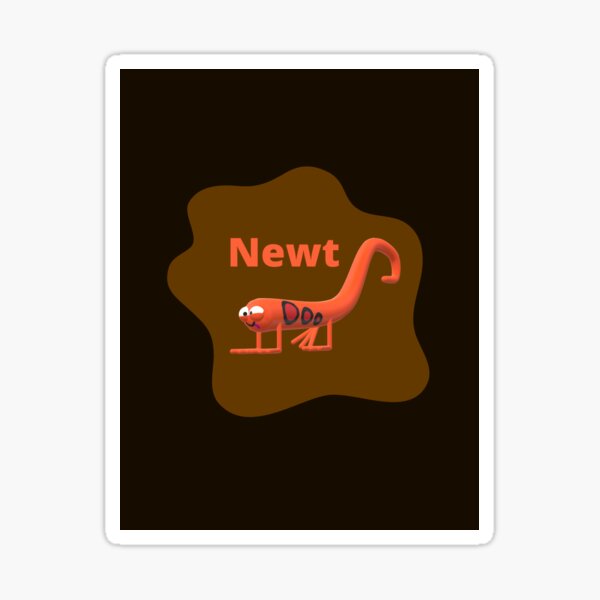 "Slimy The Newt" Sticker for Sale by Bubbly444 | Redbubble