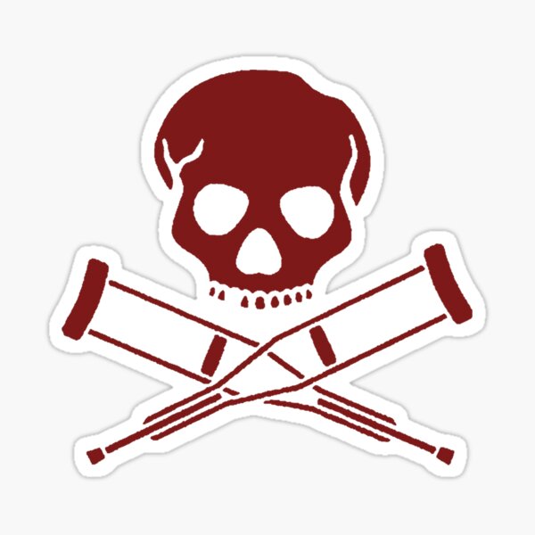 "johnny Knoxville Jackass logo red" Sticker for Sale by Lckees | Redbubble