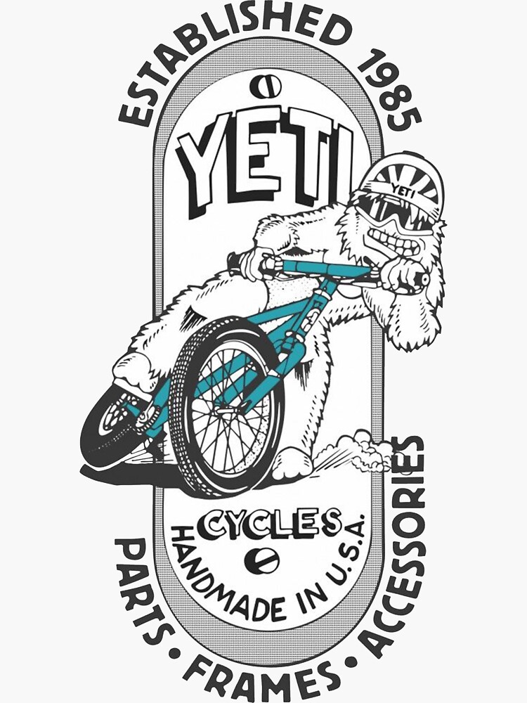 "Yoman Yeti Bike" Sticker for Sale by fardanbrlw | Redbubble