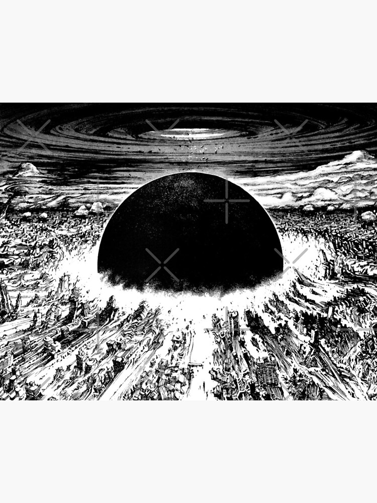 "Akira cyberpunk city explosion" Art Board Print for Sale by ...