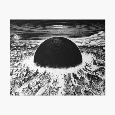 "Akira cyberpunk city explosion" Art Board Print for Sale by ...