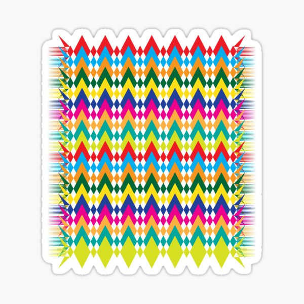 "zig zag vector lines art" Sticker for Sale by RSK-WORLD | Redbubble