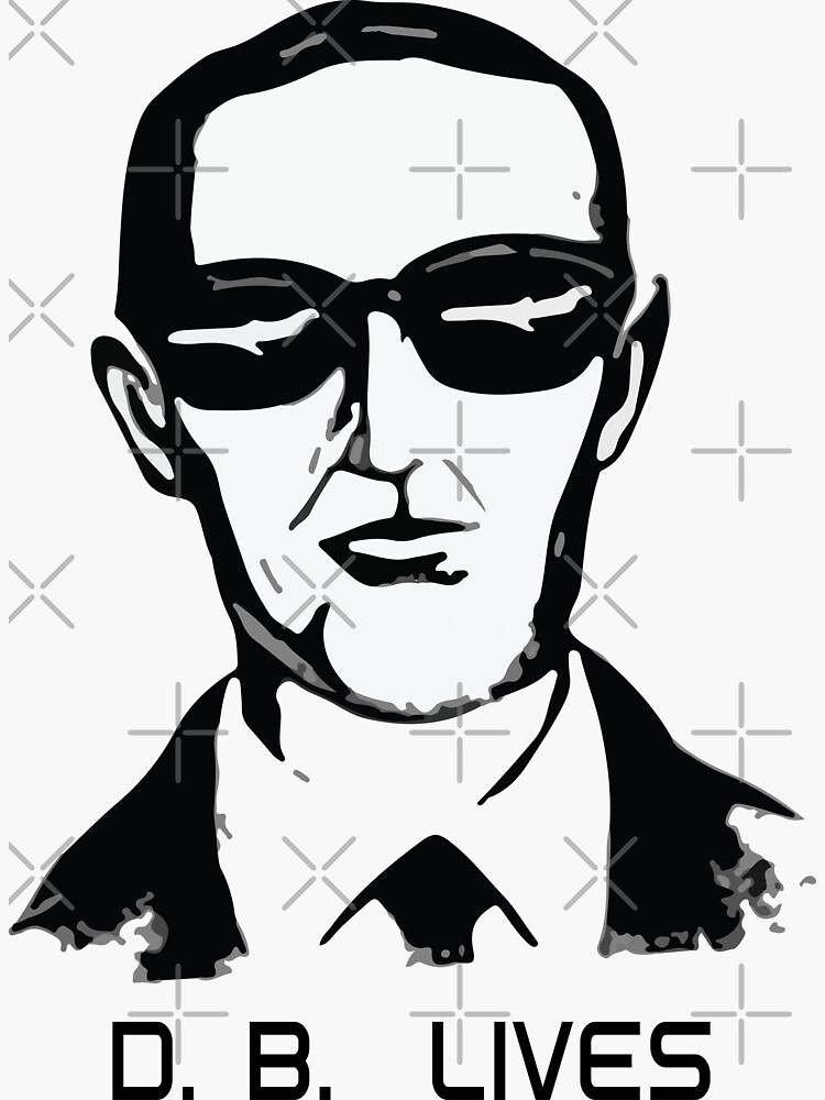 "DB Cooper lives" Sticker for Sale by NGdesignarts | Redbubble