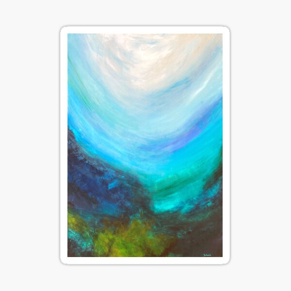 "Deep Sea Ocean Dive" Sticker for Sale by Farbverliebt | Redbubble