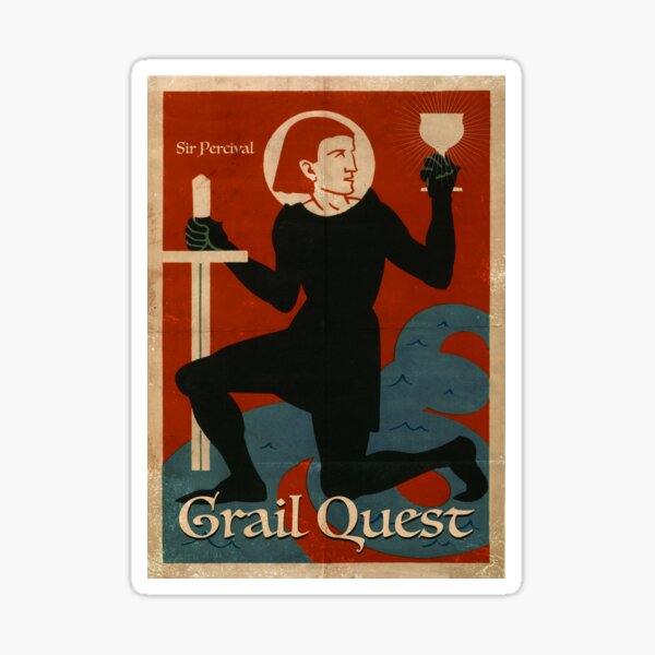 "Percival and the Grail" Sticker by moviemaniacs | Redbubble
