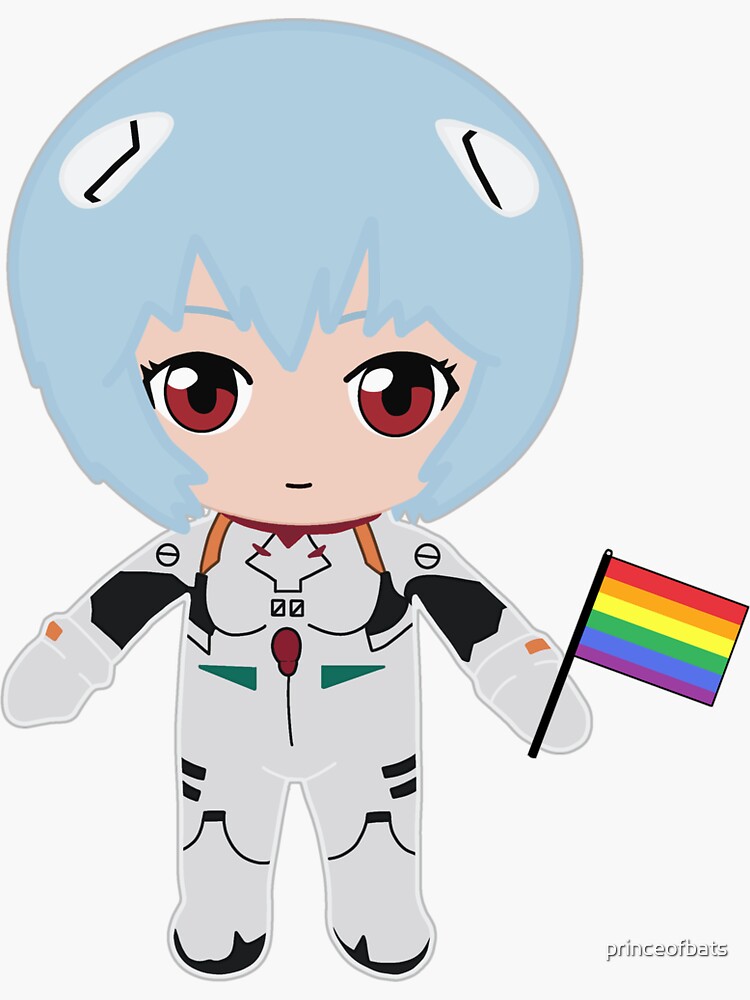 "Rei Plush Pride" Sticker for Sale by princeofbats | Redbubble
