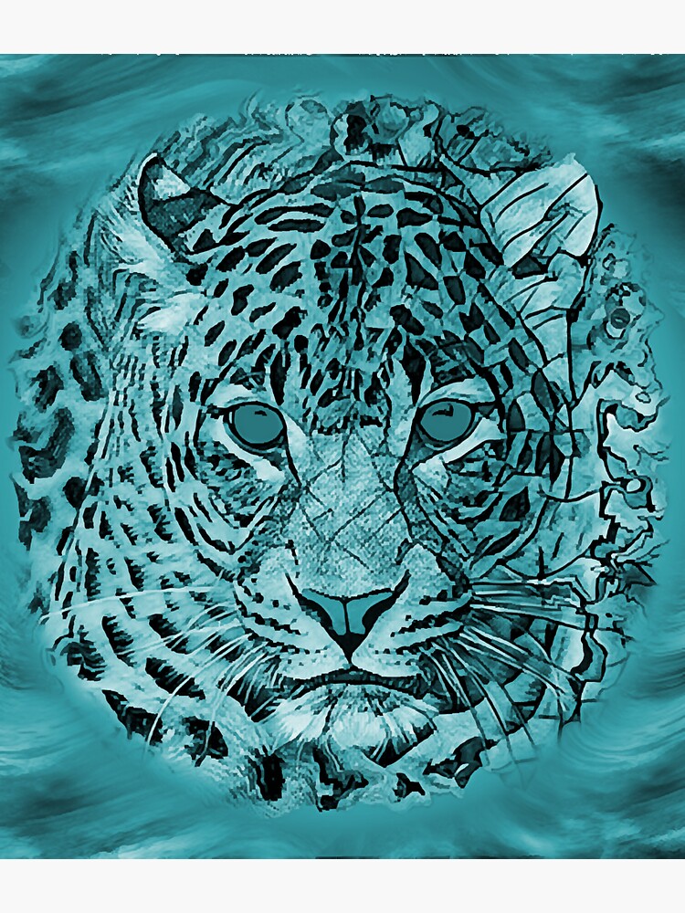 "Leopard Face " Sticker for Sale by RichardSa24589 | Redbubble