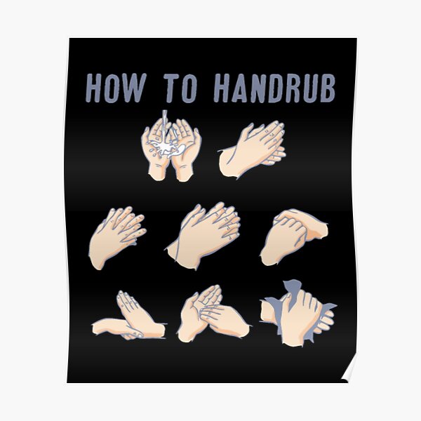 "How to handrup" Poster for Sale by trefolia | Redbubble