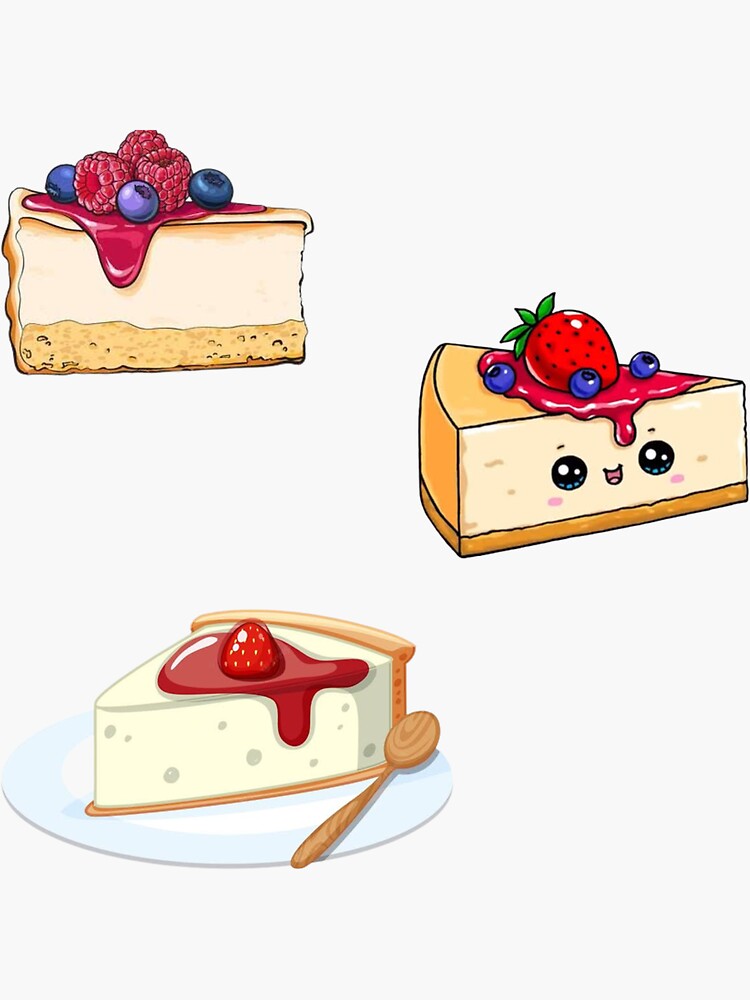 "Cheesecake love " Sticker for Sale by Hound-dolls | Redbubble