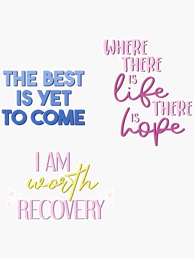 "Addiction Recovery Positive Quotes" Sticker for Sale by ForMe-ByMe ...