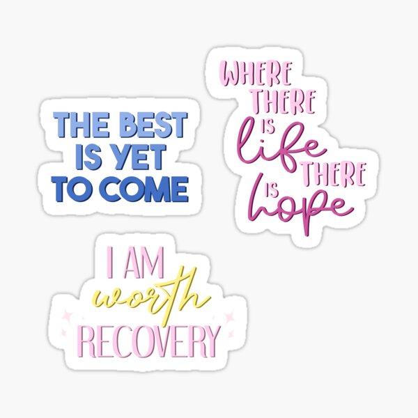 "Addiction Recovery Positive Quotes" Sticker for Sale by ForMe-ByMe ...