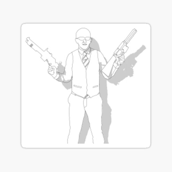 "Anthony Line Drawing" Sticker for Sale by DrSkeletor | Redbubble