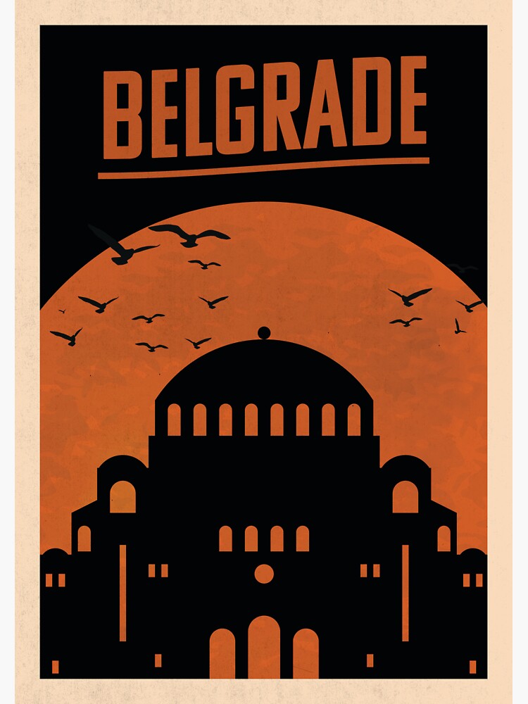 "Belgrade Serbia Travel" Sticker for Sale by meehowlis | Redbubble