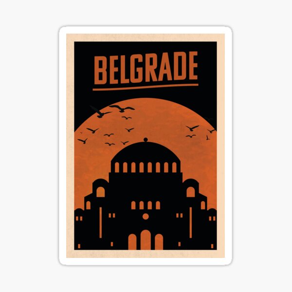 "Belgrade Serbia Travel" Sticker for Sale by meehowlis | Redbubble