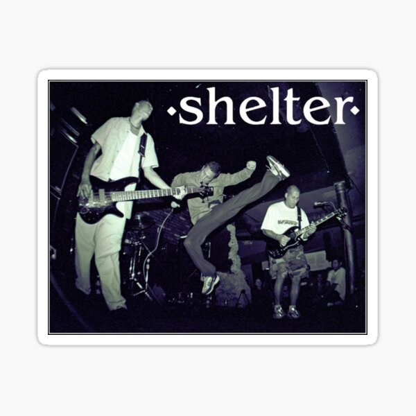 "SHELTER BAND" Sticker for Sale by GracieEbert | Redbubble