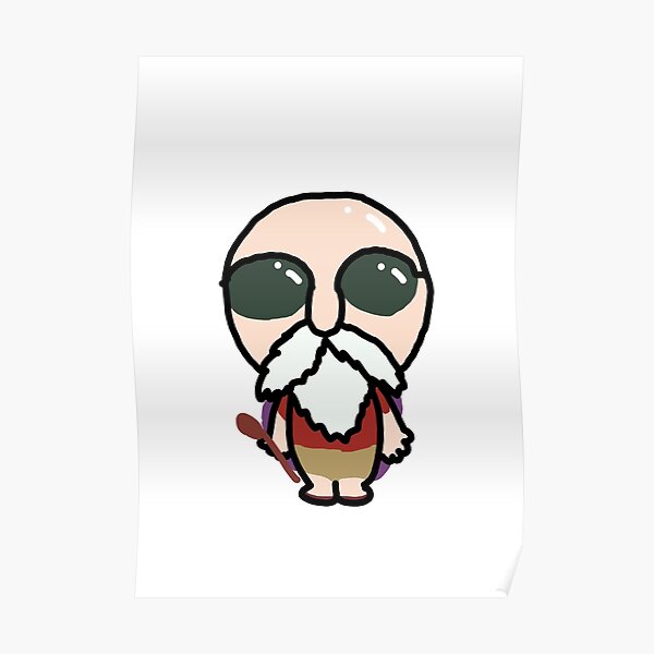 Dragon Ball Master Roshi Poster For Sale By Jayjw Redbubble