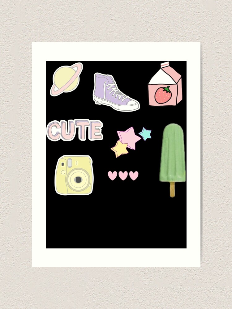 "Pastel Aesthetic Sticker Pack " Art Print for Sale by HelgaReinh ...