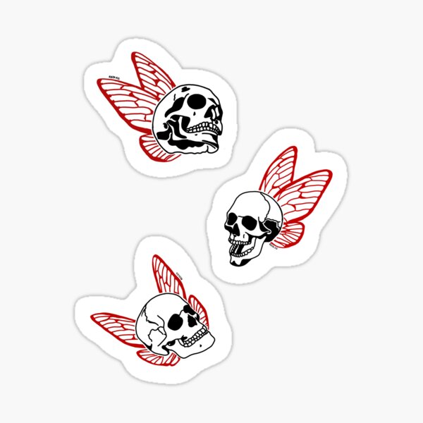 "Mini Fairy Skull Sticker Pack" Sticker for Sale by redlegliv | Redbubble