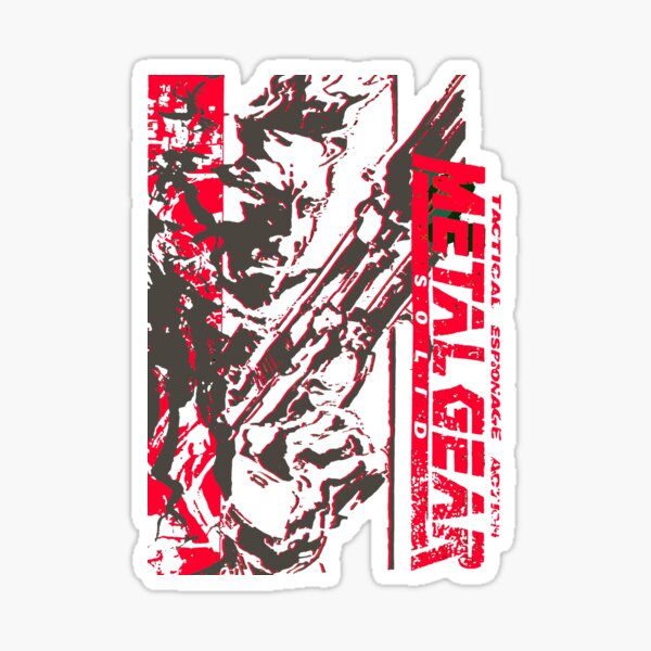 "Metal Gear Solid Art" Sticker for Sale by ClothingFL5 | Redbubble