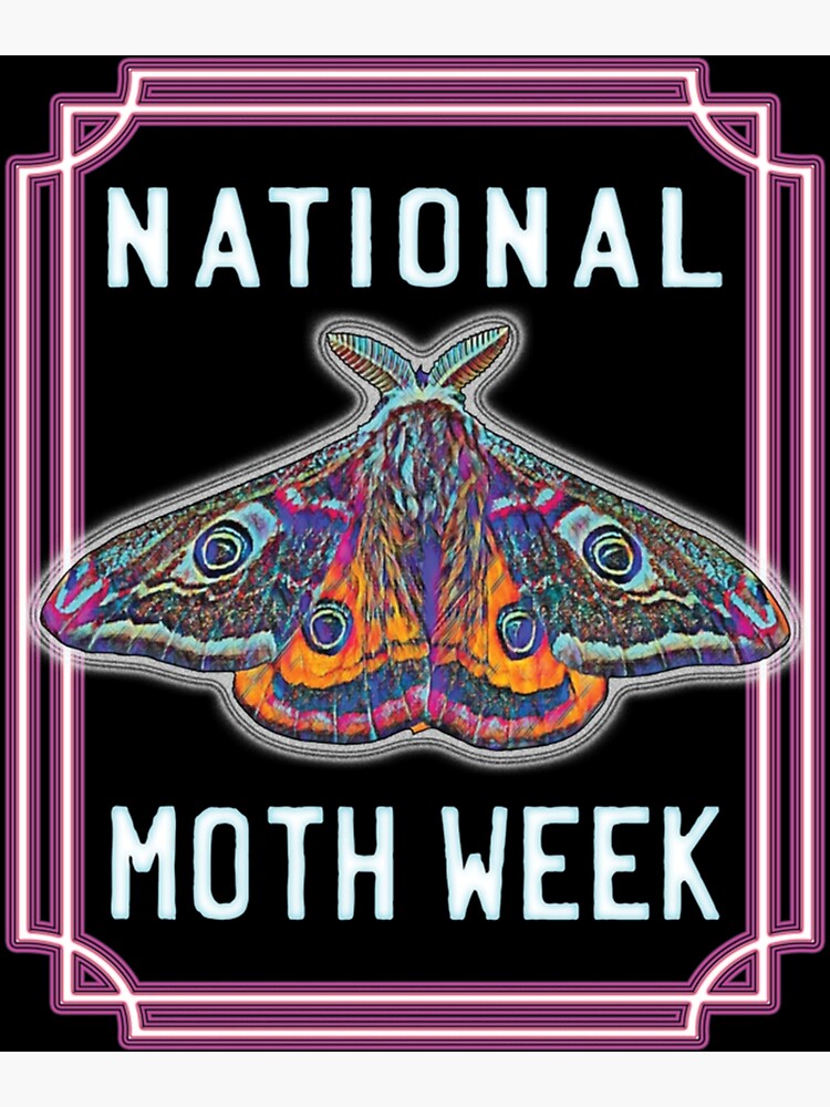 "national moth week " Poster for Sale by DESPABLOC | Redbubble