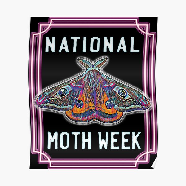 "national moth week " Poster for Sale by DESPABLOC | Redbubble