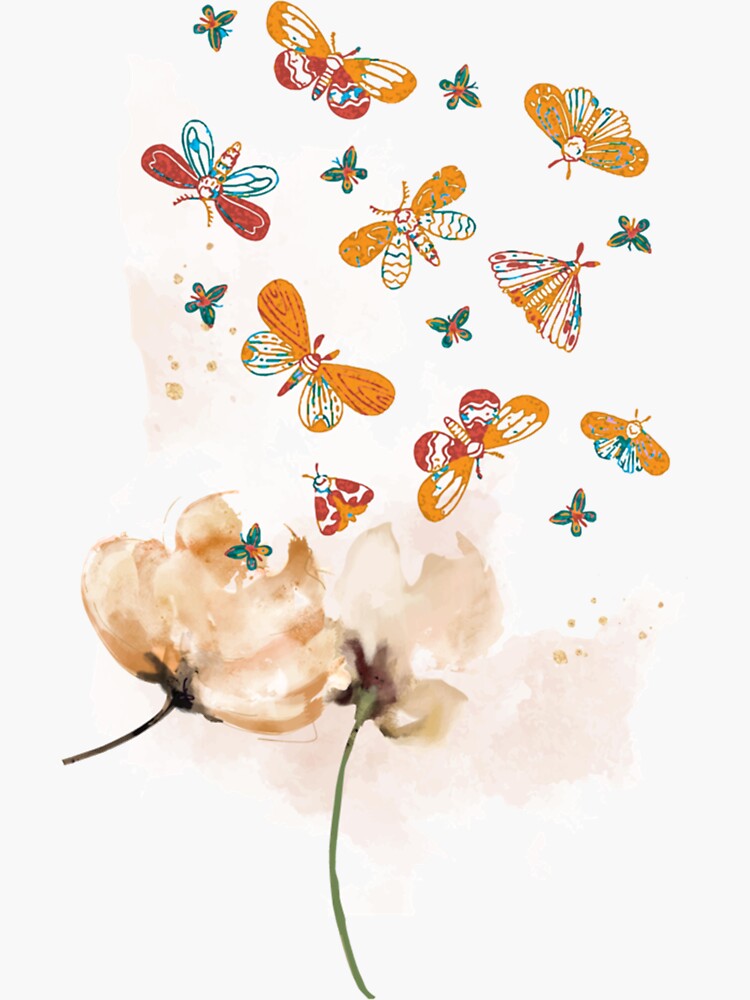 "National Moth Week (funny butterfly) " Sticker for Sale by DESPABLOC ...
