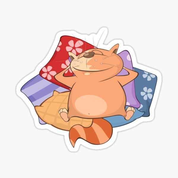 "Cute cat es" Sticker for Sale by HsaKssc | Redbubble