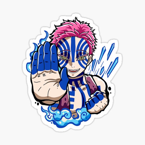 "Akaza " Sticker for Sale by adrianeteno | Redbubble