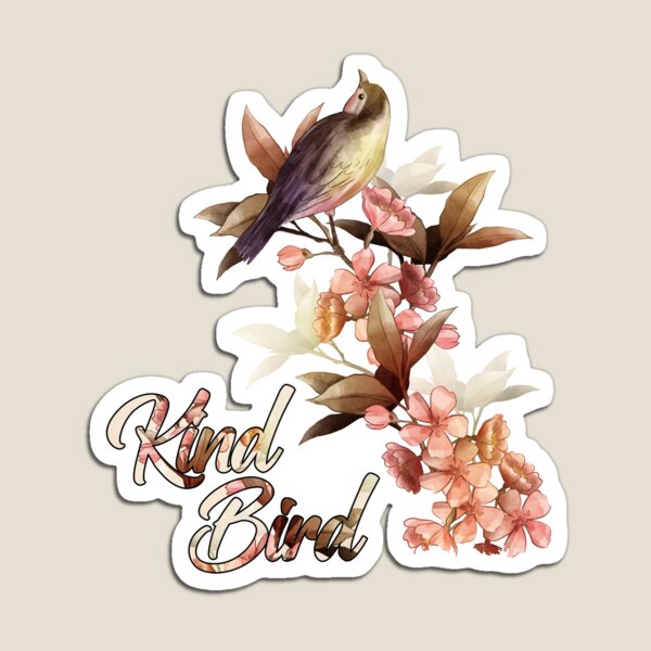 Imán «rey de los pájaros. dibujo de ilustración linda del personaje de ...