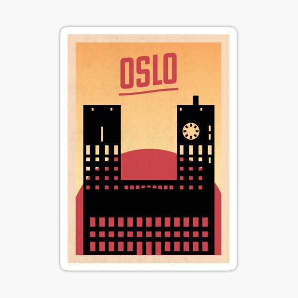 "Oslo Norway Travel" Sticker for Sale by meehowlis | Redbubble