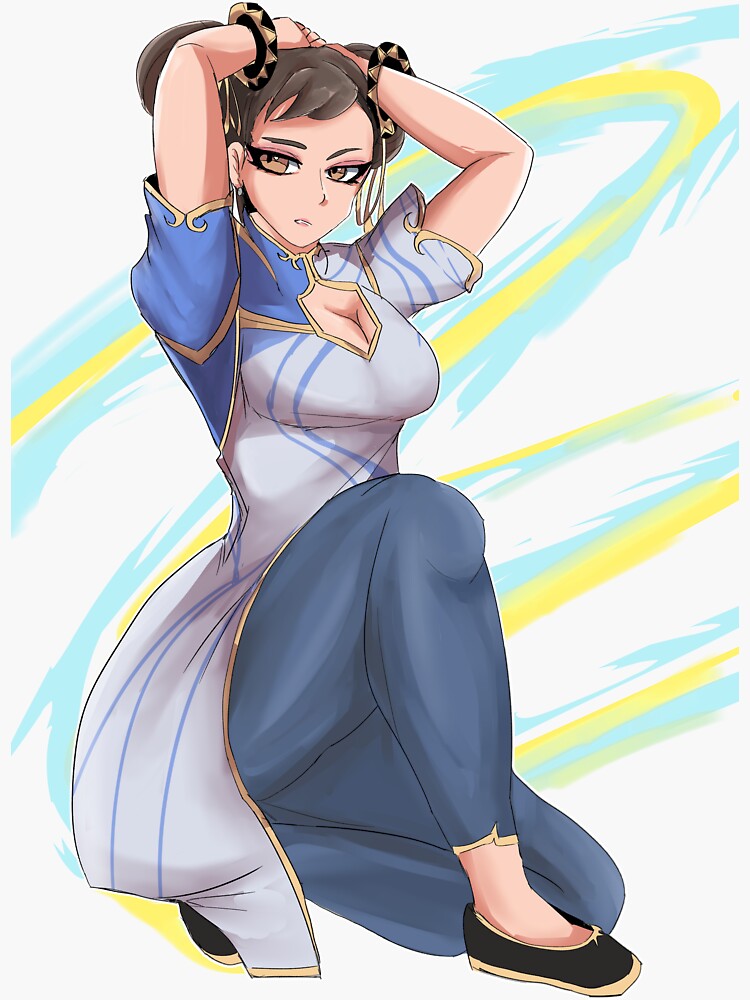 "Chun-Li (SF6) - Effect variant" Sticker for Sale by zenzlia | Redbubble