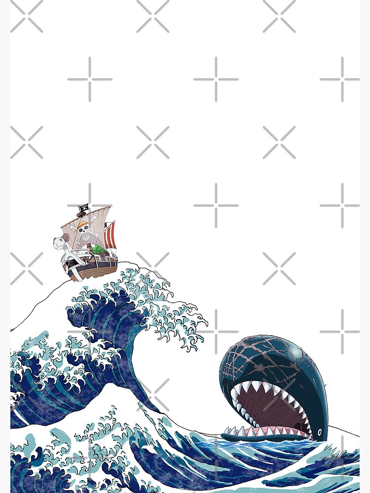 "One Piece Laboon and Going Merry Great Wave off Kanagawa fan art ...
