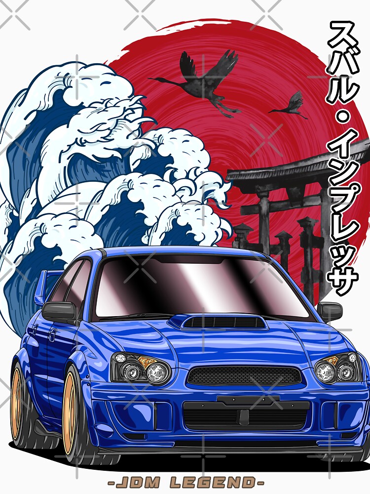 "The Great wave off Subie Impreza WRX STi" Classic T-Shirt for Sale by ...