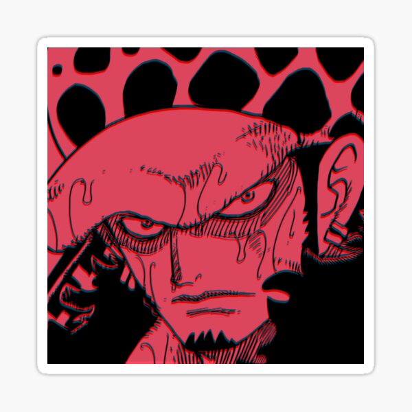 "TRAFALGAR D LAW ONE PIECE" Sticker for Sale by Kiellybyside | Redbubble